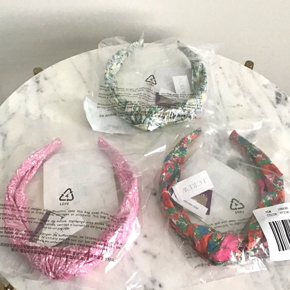 J. Crew | Accessories | J Crew Liberty London Print Knot Headbands Set ...